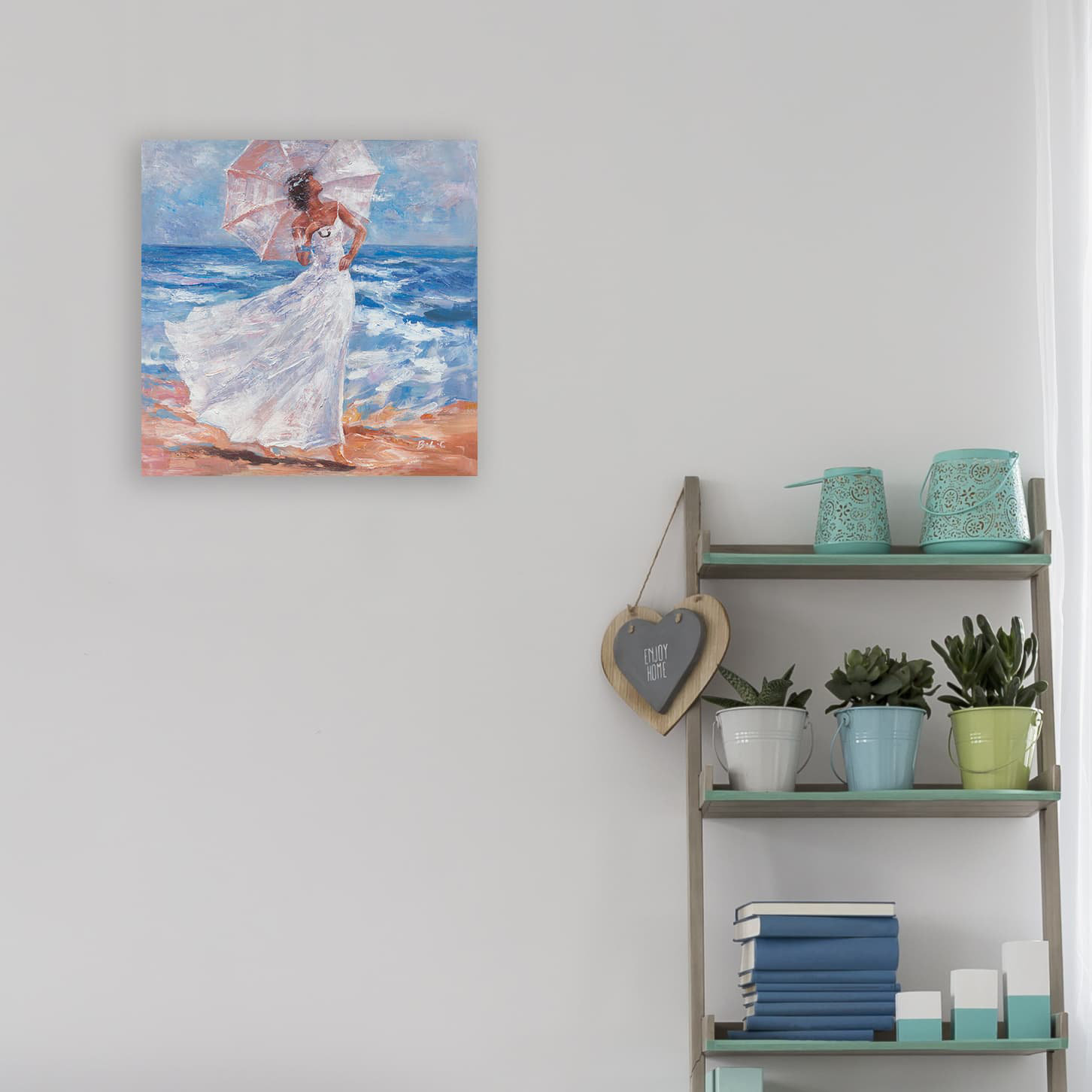 House of Hampton® Velmanikandan Proud Girl By The Sea On Canvas ...
