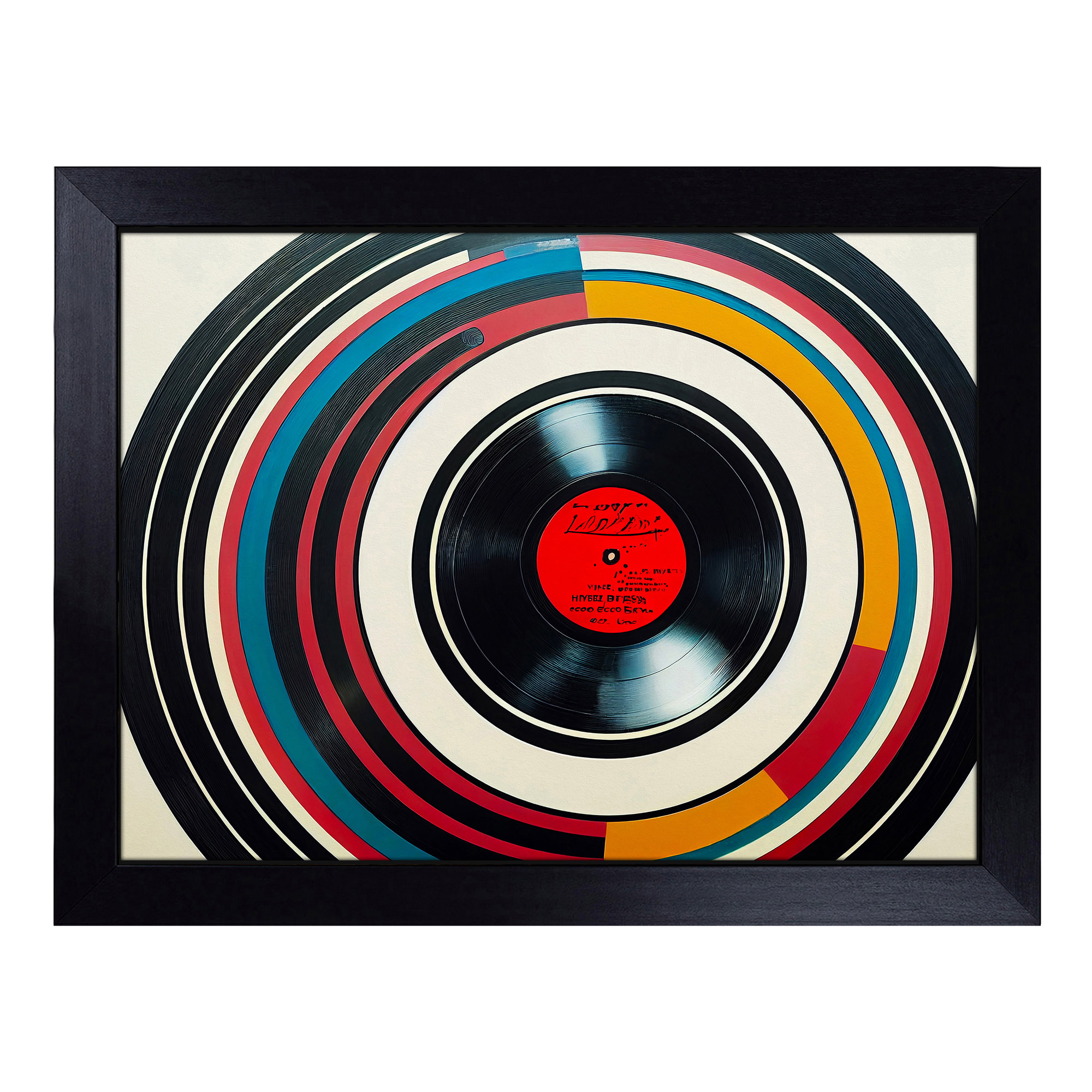 George Oliver Vintage Vinyl Record Art Vol.3 Abstract Lap Tray with ...