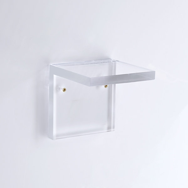 Orren Ellis Plastic / Acrylic Bracket Shelf | Wayfair