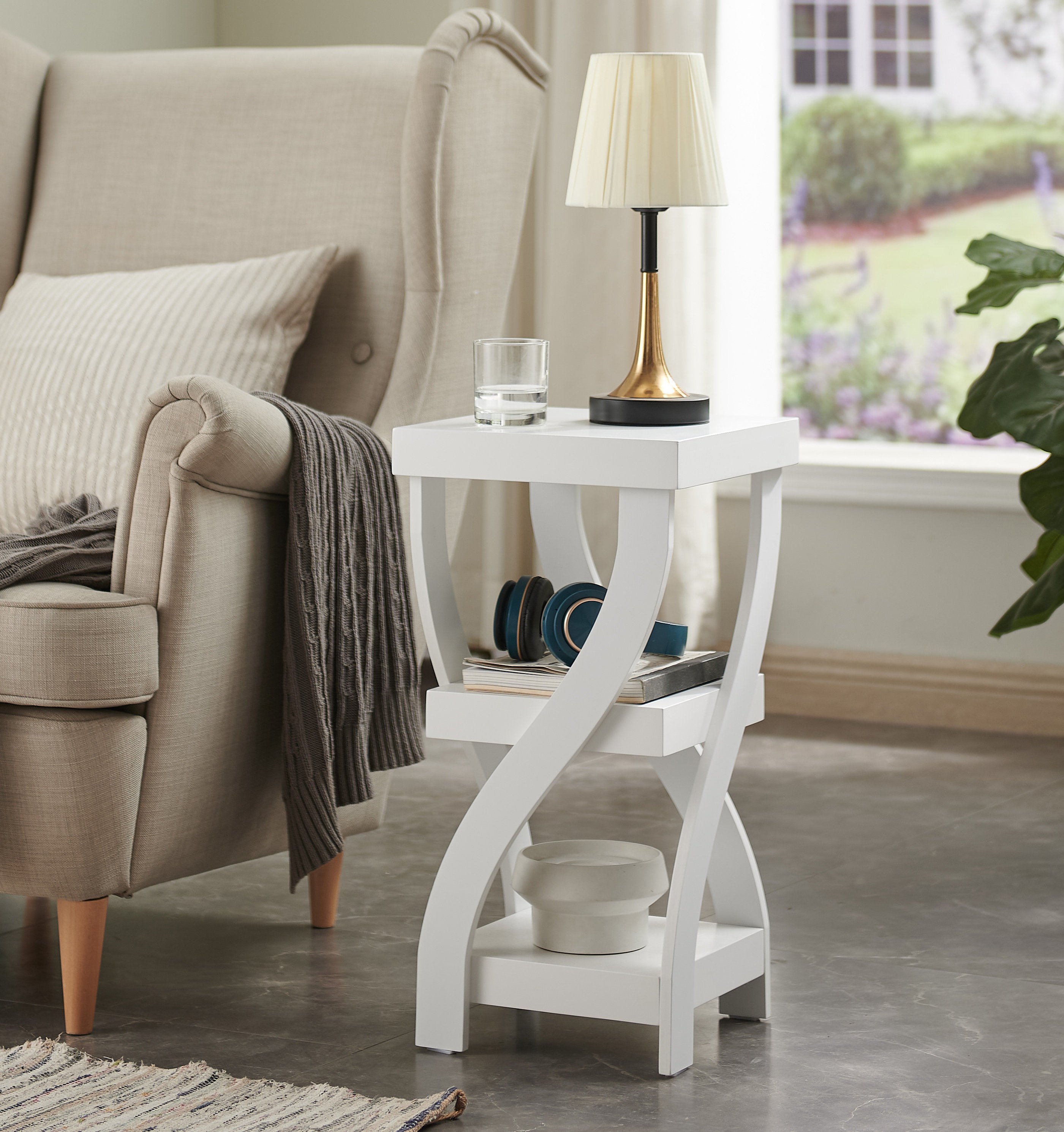 Lark Manor™ Aurianne 3 Tier End Table - Square End Table - Table for ...