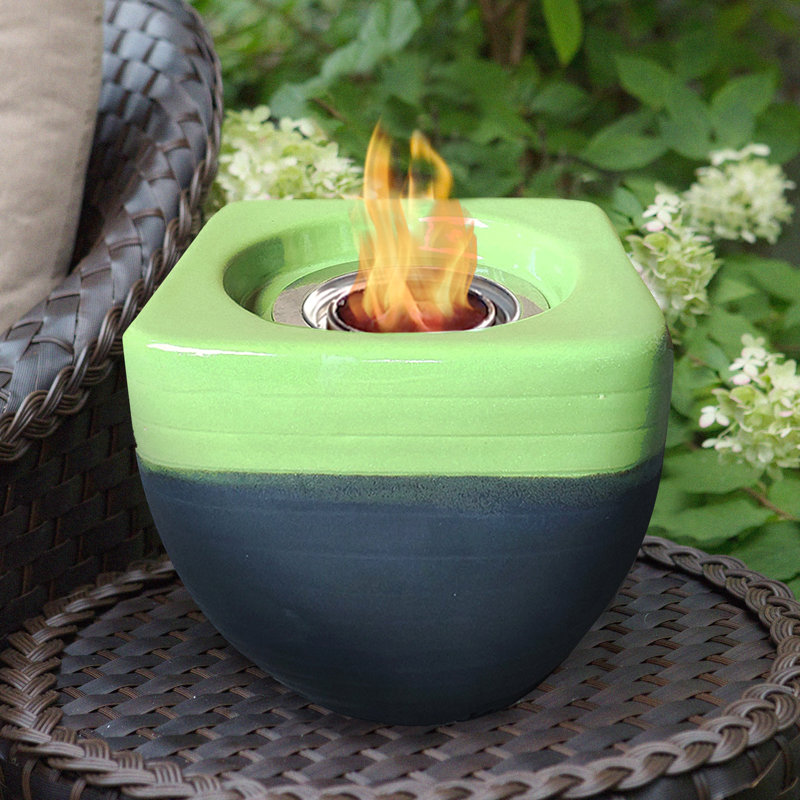 Echo Valley Ceramic Gel Outdoor Tabletop Fireplace | Wayfair
