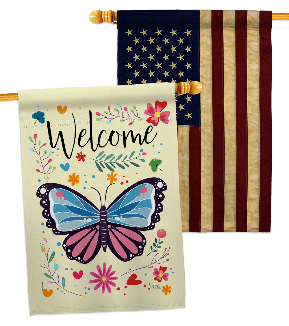 Breeze Decor Double Sided 40'' H x 28'' W Polyester House Flag | Wayfair
