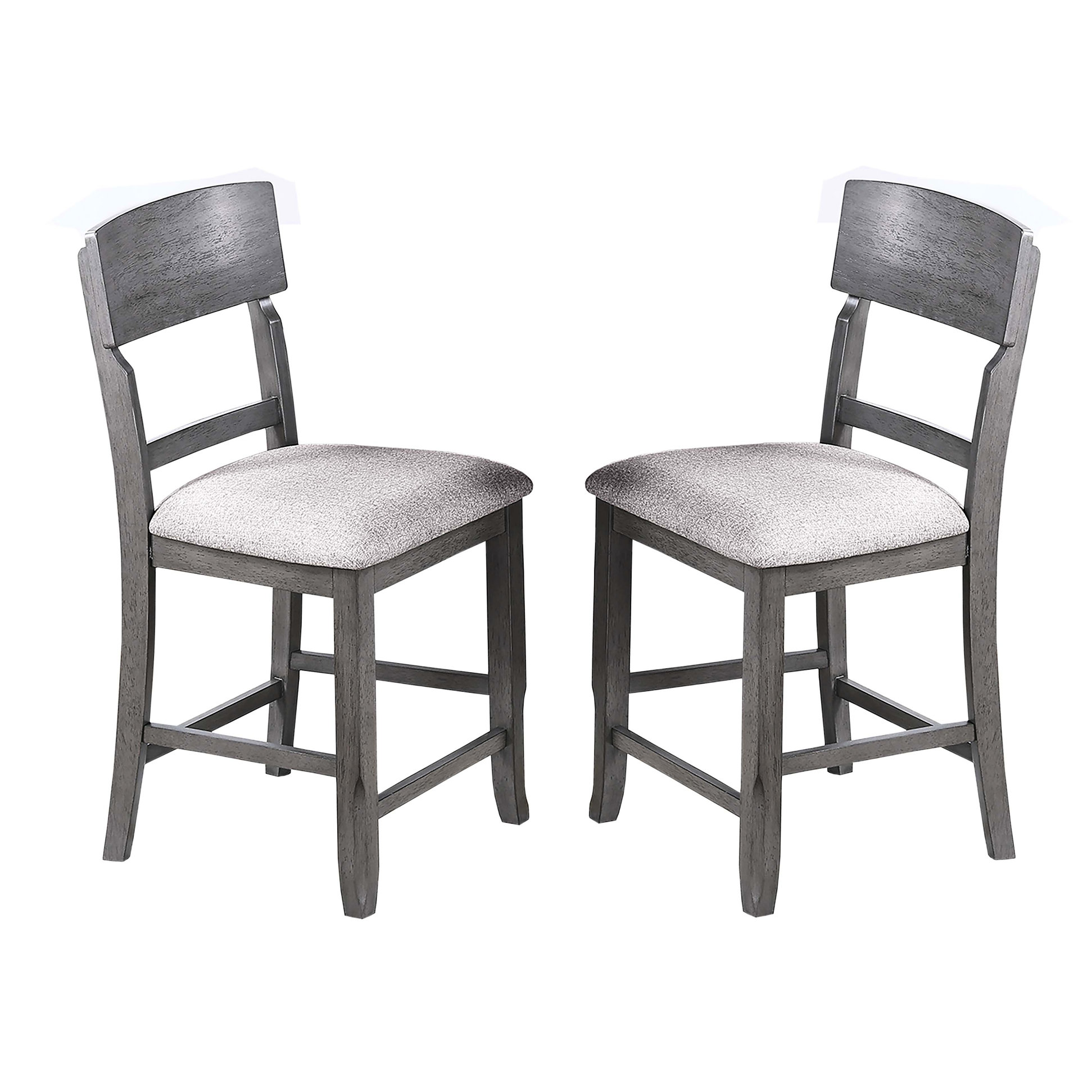 Red Barrel Studio Grey Colour Of 2 Back Design Fabric - Seated Dining ...