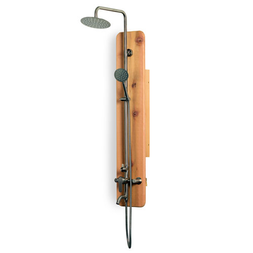 Wall Mounted Outdoor Showers You'll Love | Wayfair