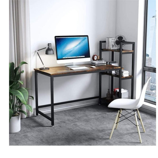 Borough Wharf Agosta 126cm W Rectangular Computer Desk | Wayfair.co.uk