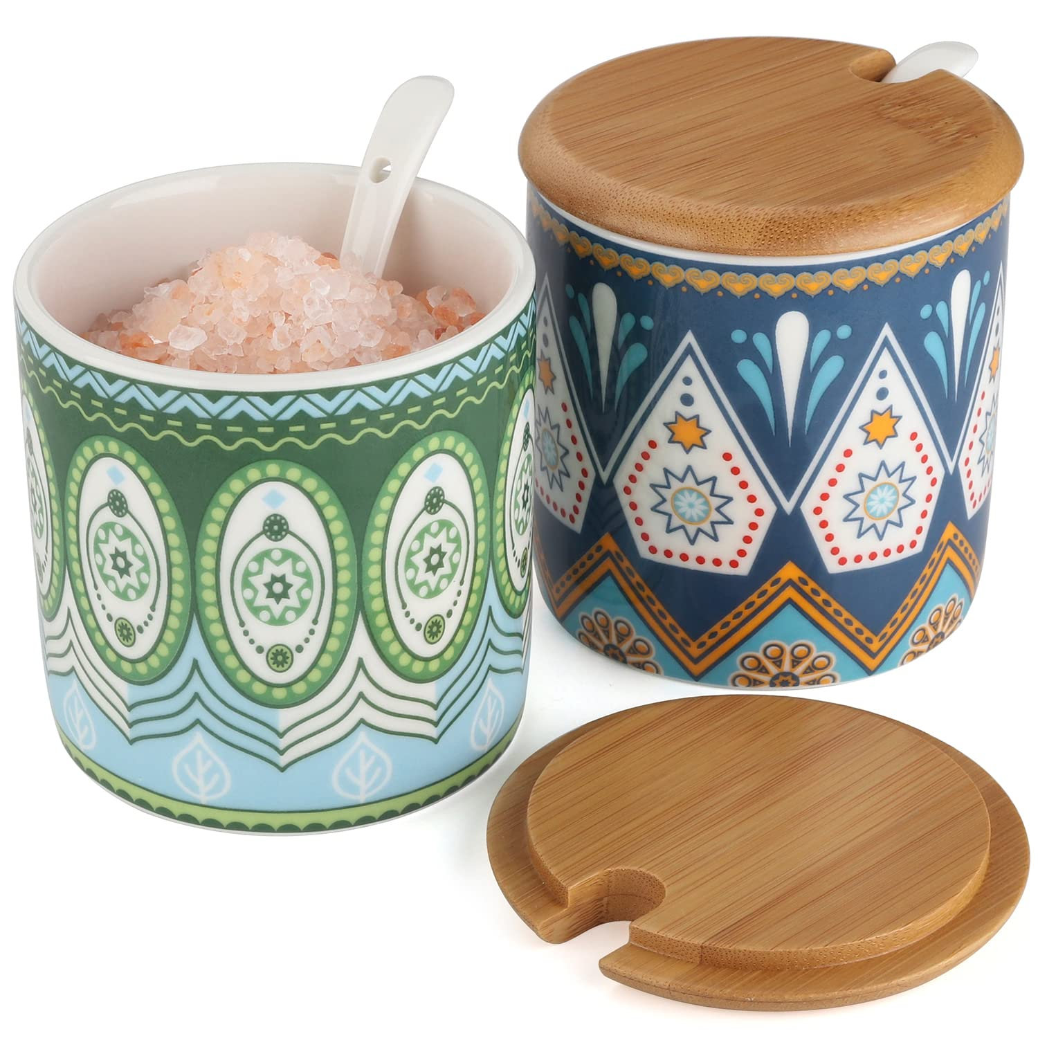 Astoria Grand Ceramic Sugar Bowl With Lid And Spoon Porcelain Sugar Jar ...