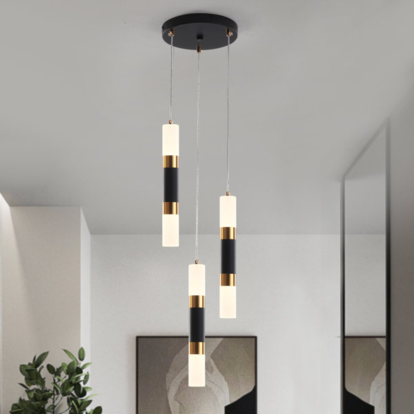 Wrought Studio™ Ilora 3 - Light Modern Sleek Cluster Pendant with ...