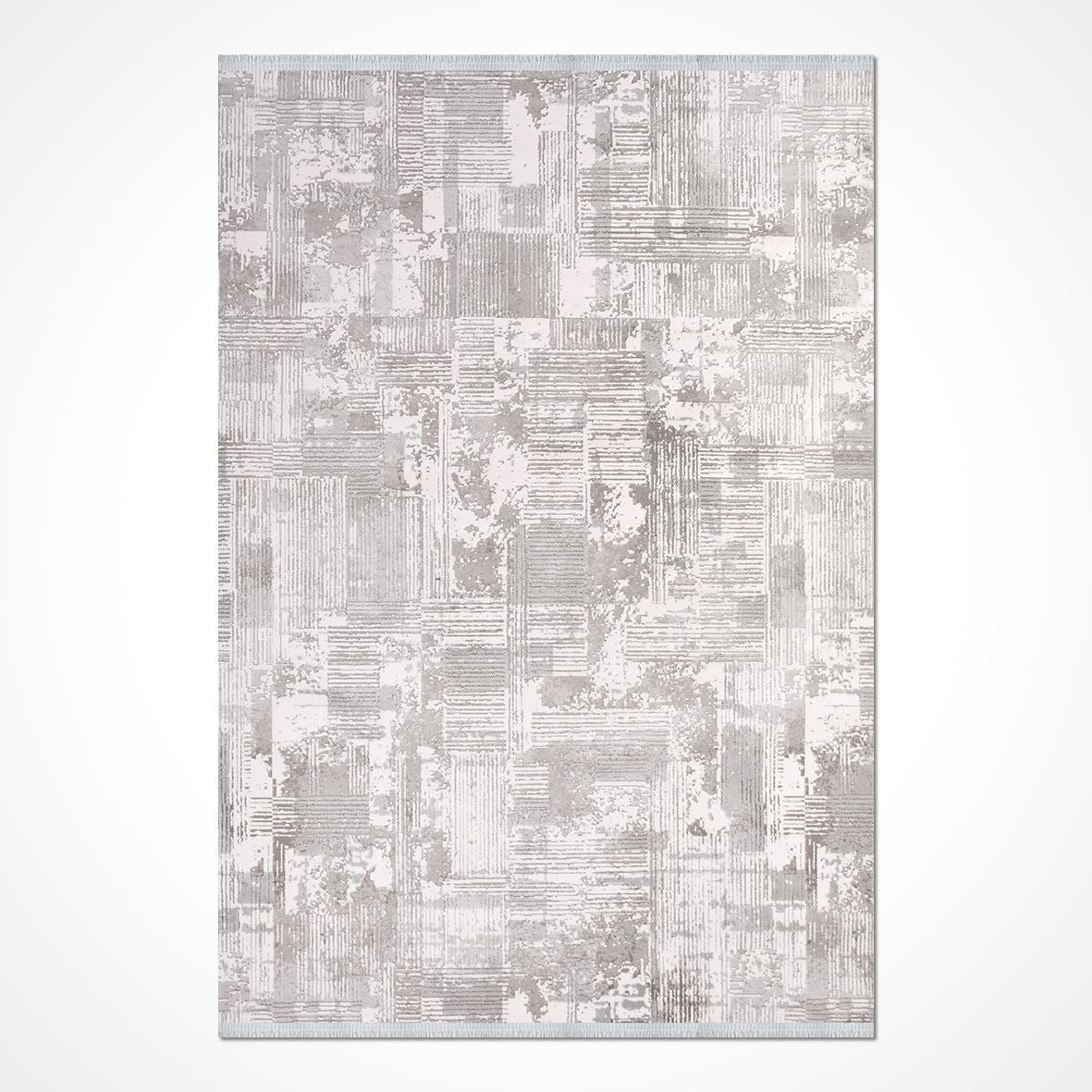 Wade Logan® Ceirion Melissa Grey Striped Acrylic Machine Made Area Rug ...