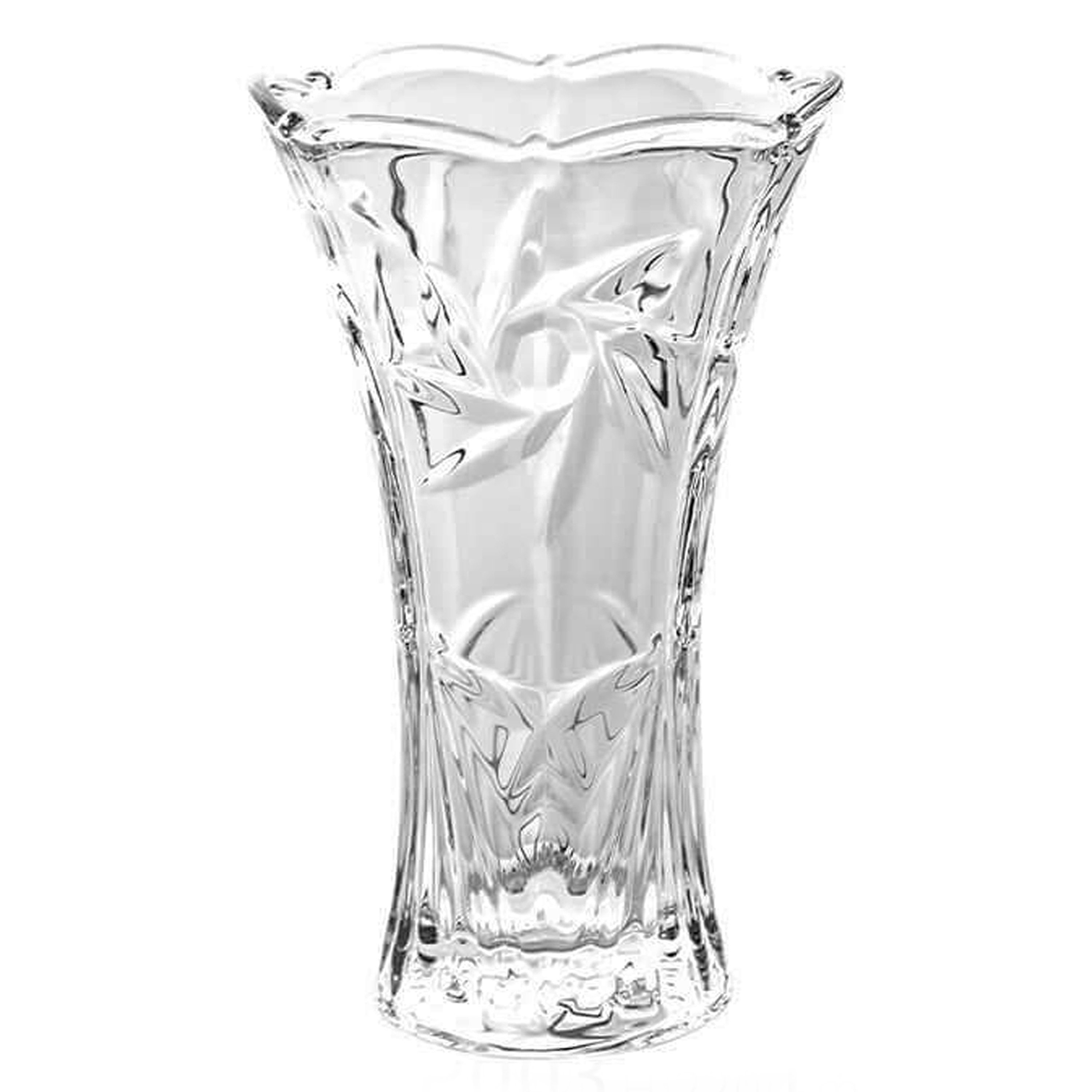 Lorren Home Trends 9" Tall Scalloped Flower Vase for Home Décor | Wayfair