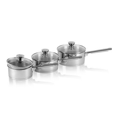 Swan 3 Piece Stainless Steel Cookware Set | Wayfair.co.uk