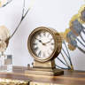 Rosdorf Park Vintage Gold Mantle Clock, Silent Non-Ticking Battery ...
