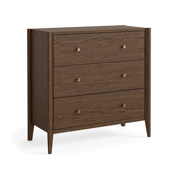 Corrigan Studio Sienna Espresso Oak 3 Drawer Chest | Wayfair.co.uk