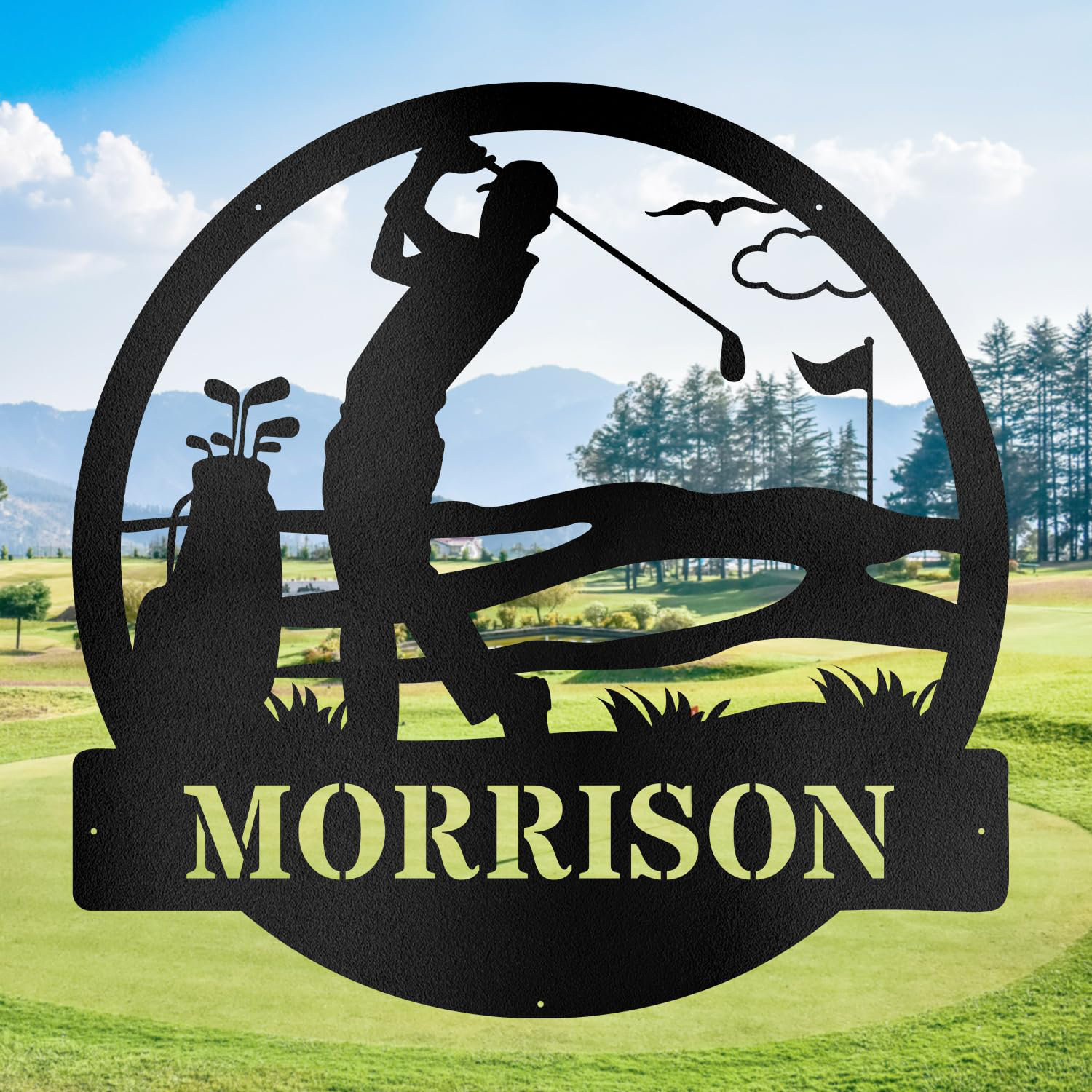 SIGNLEADER LILY17 Custom Metal Signs Metal Name Sign Metal Wall Art ...