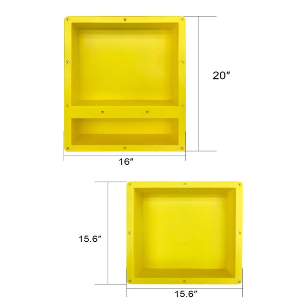 Latitude Run® Elviz Acrylonitrile Butadiene Styrene Wall Bathroom ...