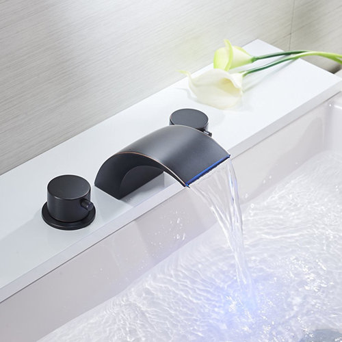 BWE Widespread Faucet 2-handle Bathroom Faucet with Drain Assembly ...