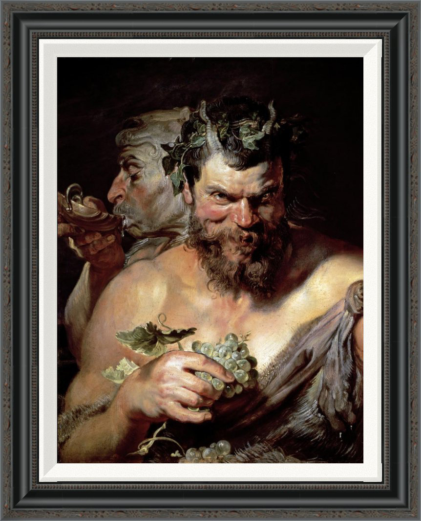 Vault W Artwork The Two Satyrs by Peter Paul Rubens - Picture Frame ...