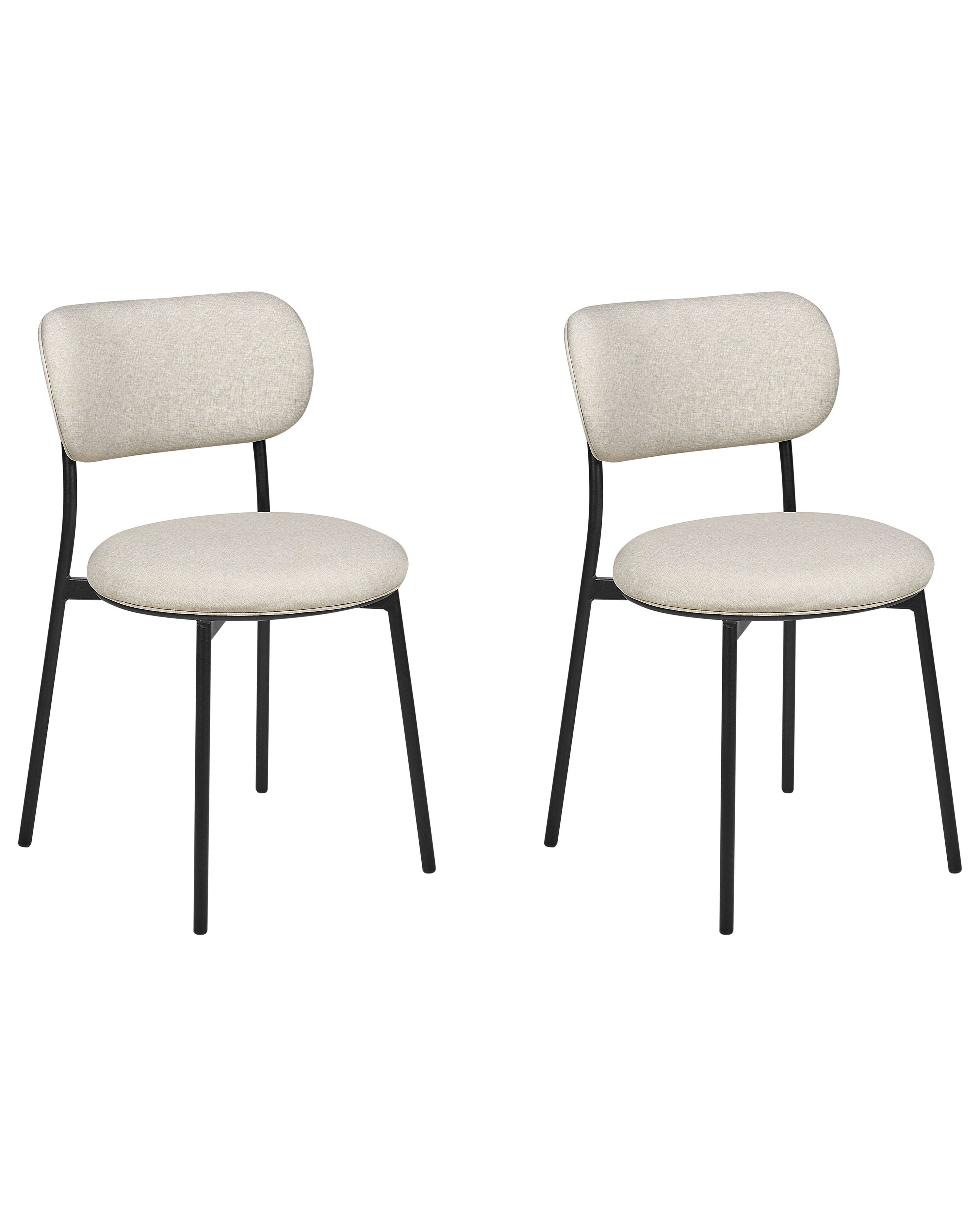 George Oliver Set of 2 Fabric Dining Chairs Mustin | Wayfair.co.uk