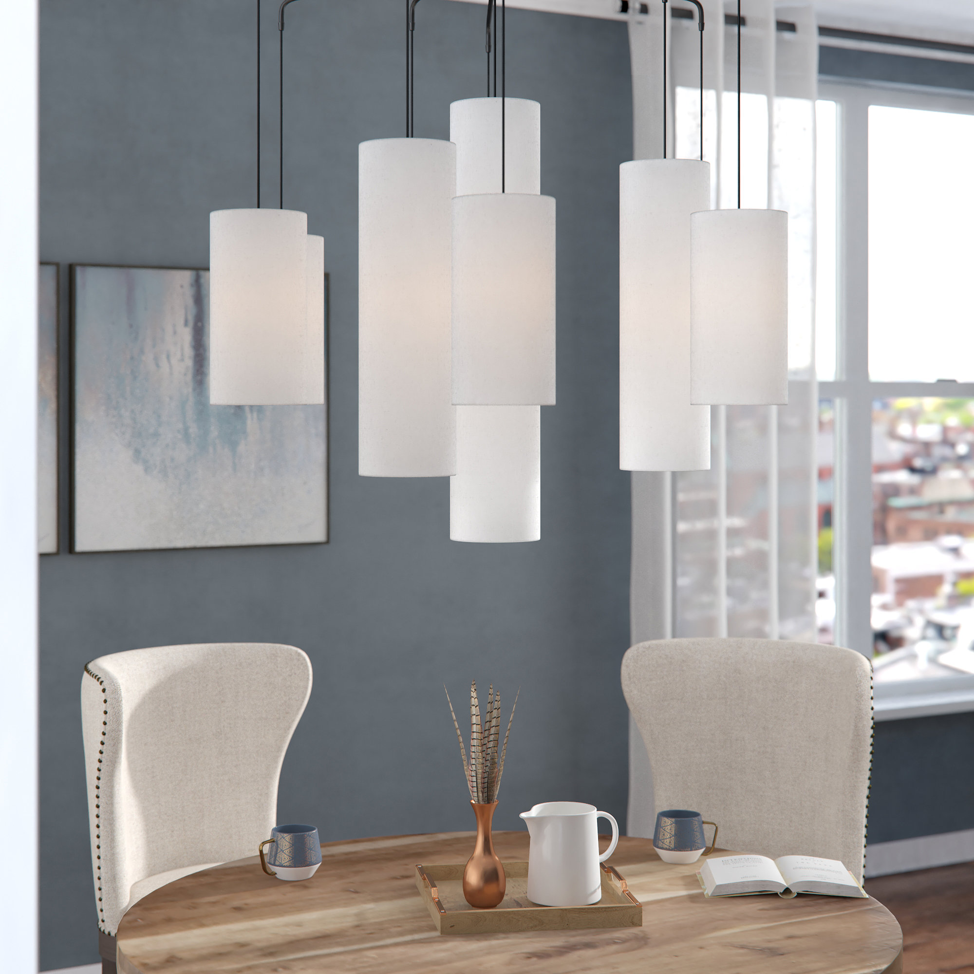 Wade Logan® Thistletown 15-Light Shaded Classic / Traditional ...