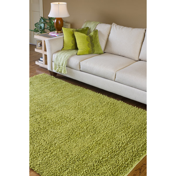 Wrought Studio Bonney Handmade Flatweave Wool Green Rug & Reviews | Wayfair