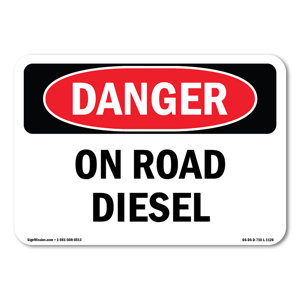 SignMission On Road Diesel Decal 10" X 7" - Wayfair Canada