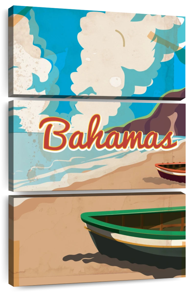 Beachcrest Home™ Gillard Vintage Bahamas Poster | Wayfair