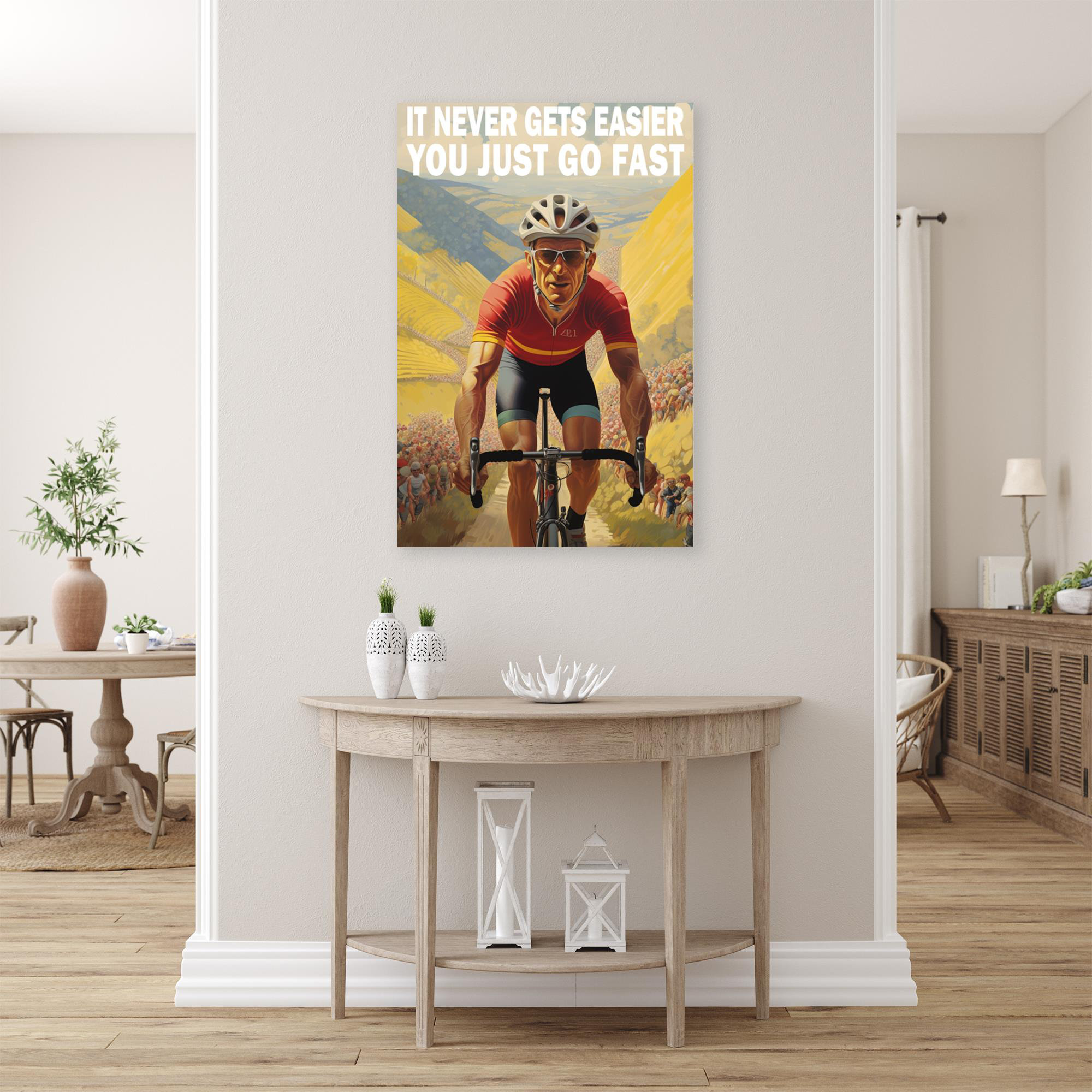 Trinx Cycling You Just Go Fast 1 On Canvas Print | Wayfair