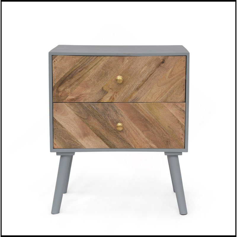 George Oliver MANGO WOODEN / MDF FITTED 2 DRAWER CABINET | Wayfair