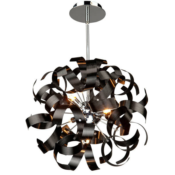 George Oliver Calfee 12 - Light Sputnik Modern Linear Chandelier ...