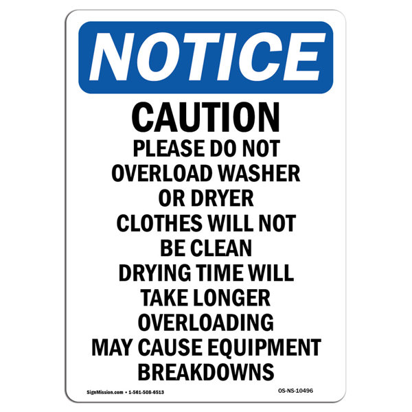SignMission Caution Please Do Not Overload Sign - Wayfair Canada