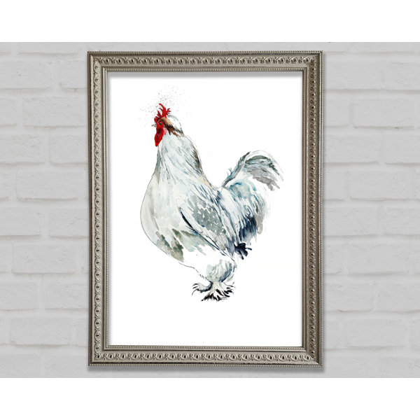 August Grove Silver Hen - Single Picture Frame Print | Wayfair.co.uk