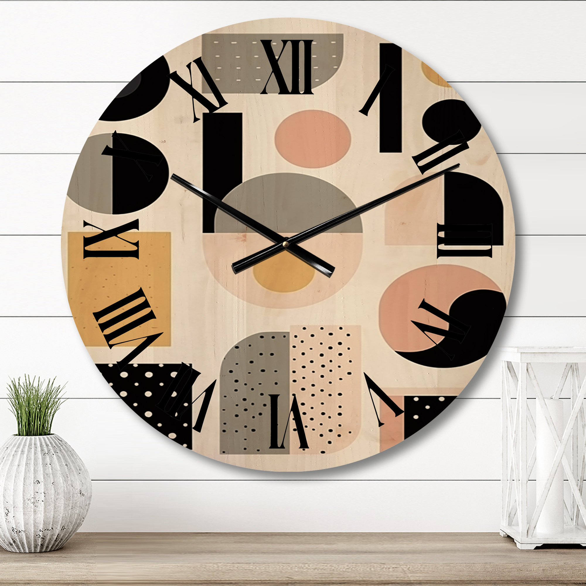 East Urban Home Dimensional Abstract Geometrics Retro Pastel - Modern ...