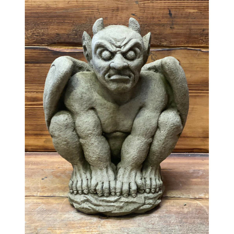 Happy Larry Rushmore Stone Garden Gargoyle Goblin Devil Gremlin Winged ...