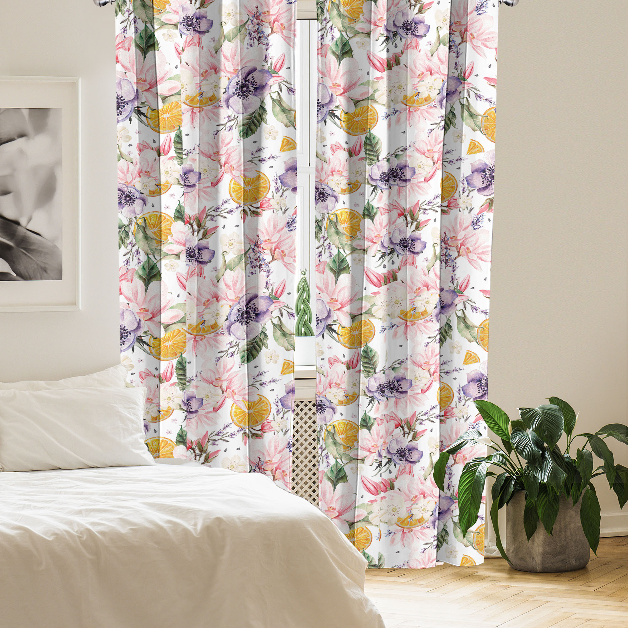 East Urban Home Atice Microfiber Semi-Sheer Curtain Pair | Wayfair
