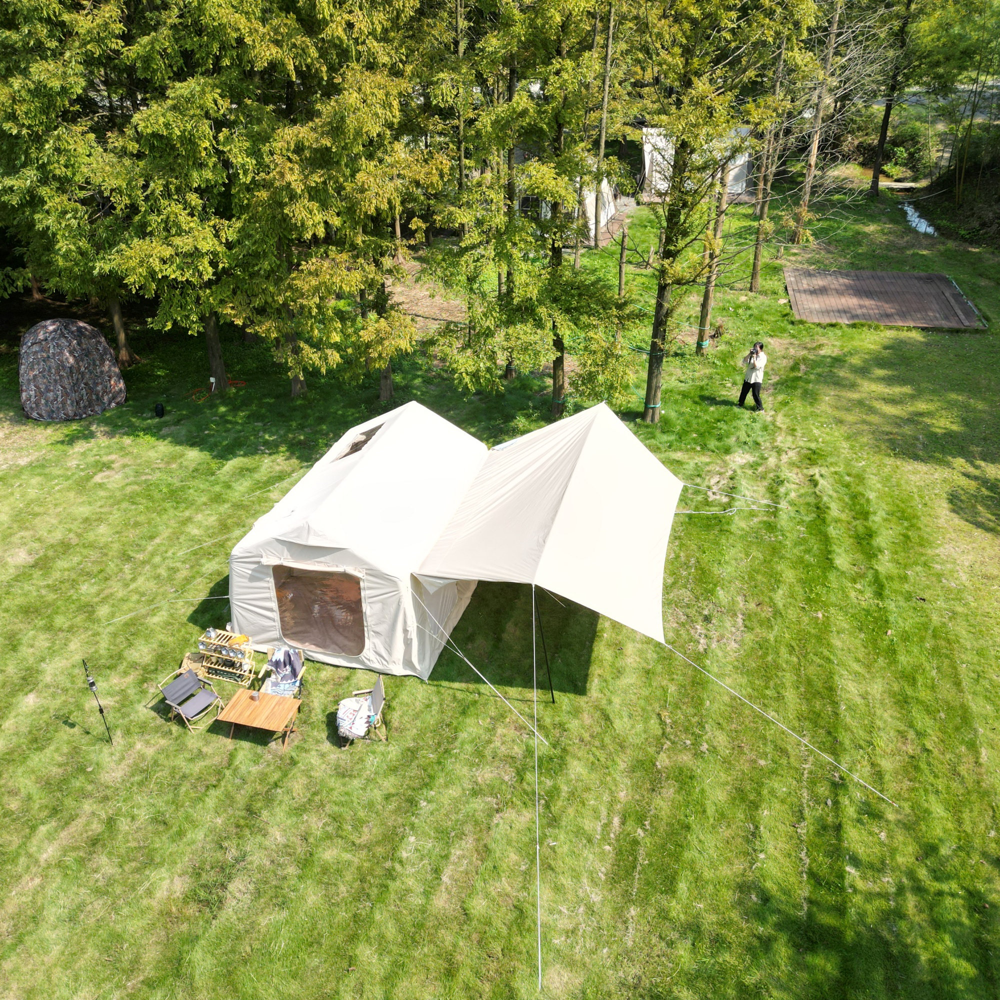 CHENGGUHENGXIN 9.8 X13ft With Canopy, Inflatable Camping Tents With ...