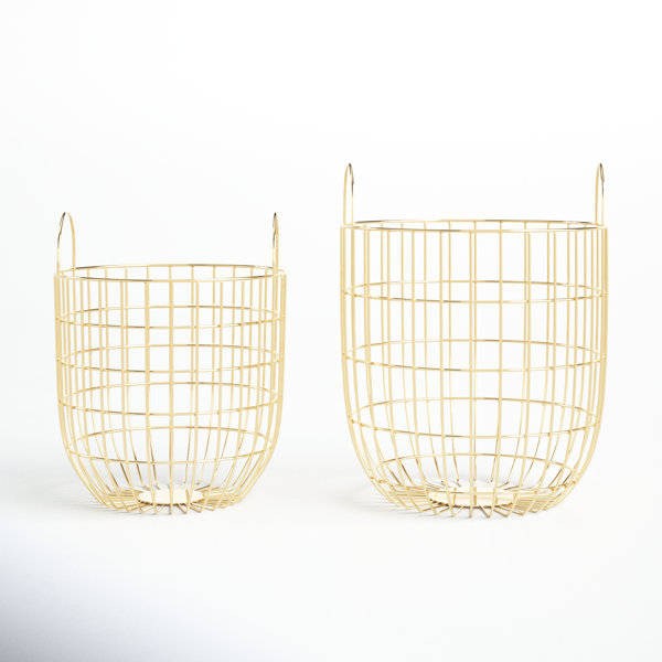 AllModern 2 Piece Basket Set & Reviews | Wayfair