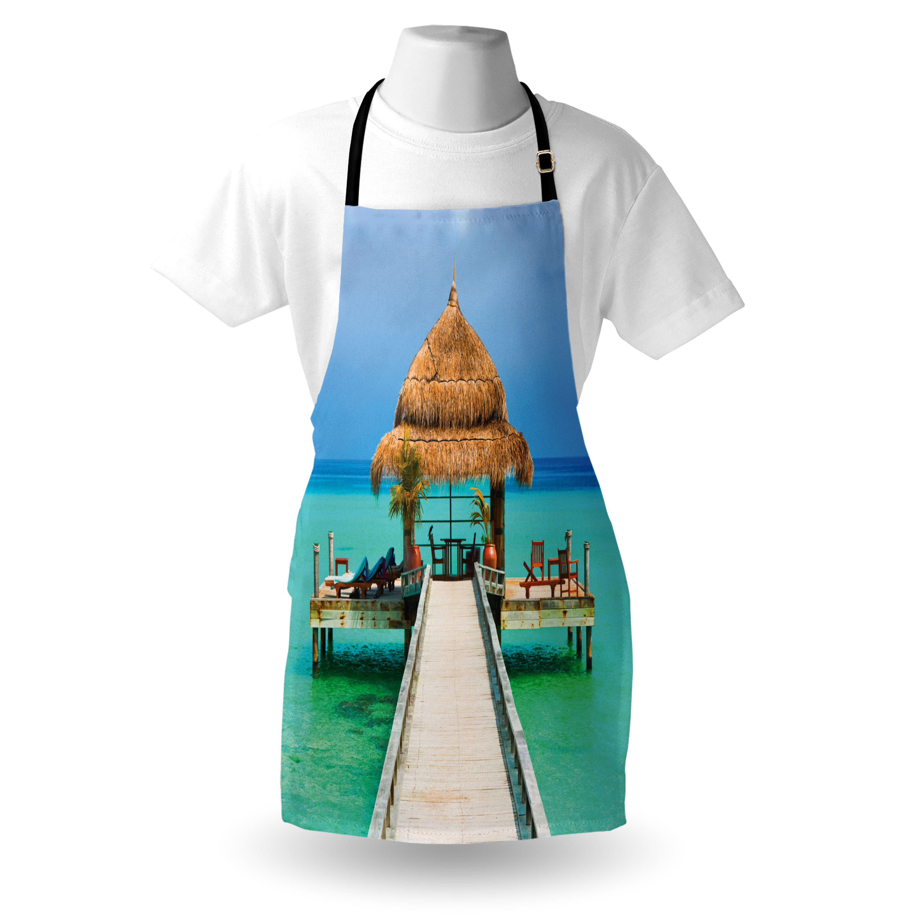 Bayou Breeze Summer Apron Unisex Maldives Beach Relaxation Adult Size ...