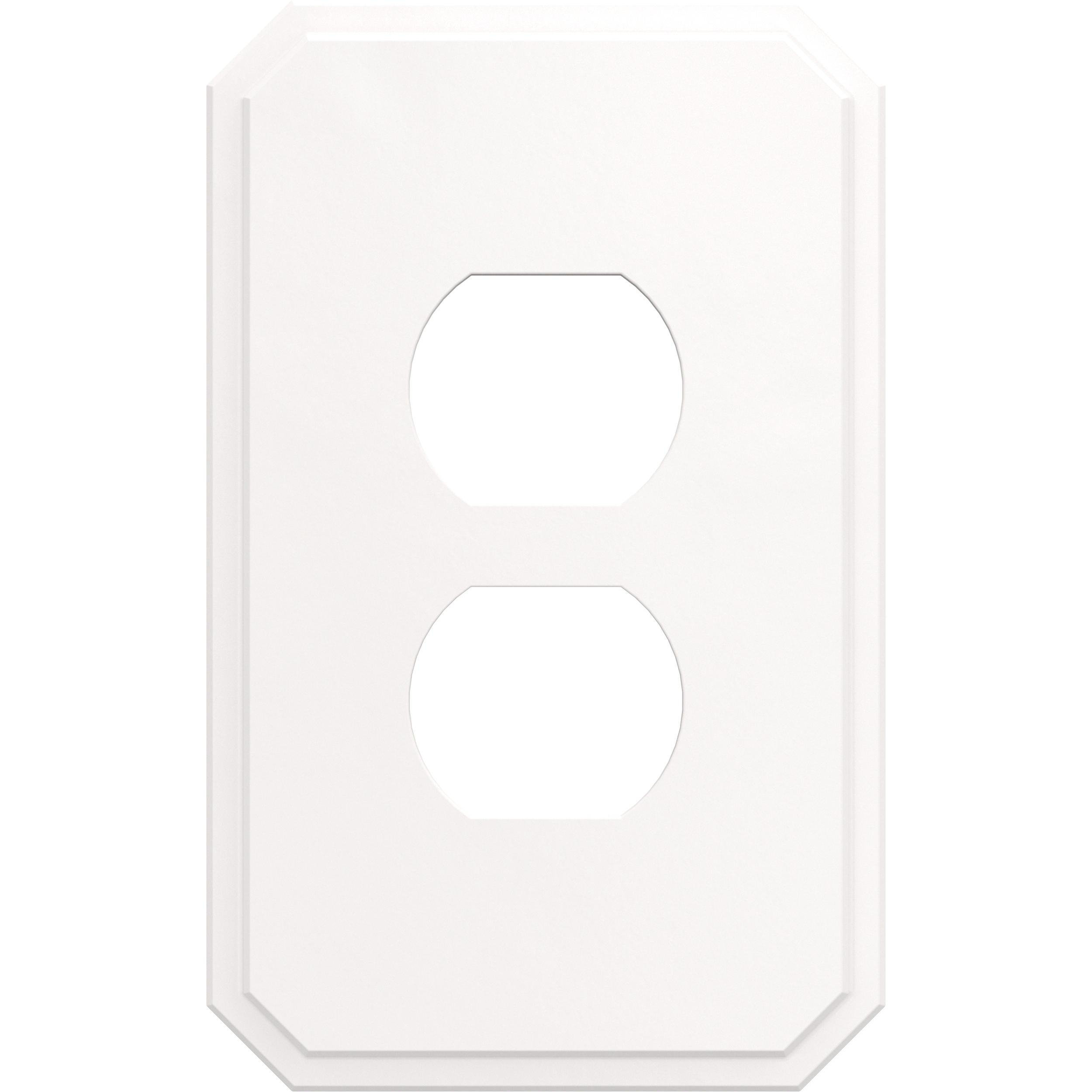 Franklin Brass Stepped Geometric 1-Gang Duplex/Outlet Cover Wall Plate ...