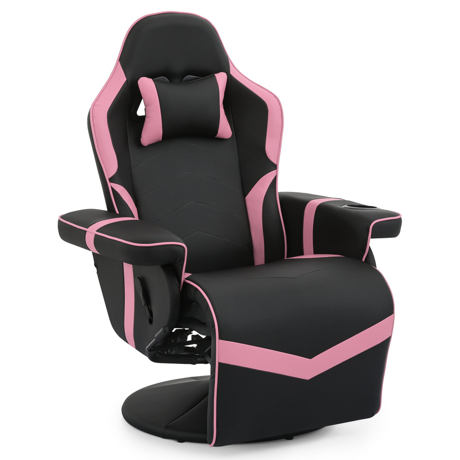 Inbox Zero Reclining Ergonomic Faux Leather Swivel PC & Racing Game ...