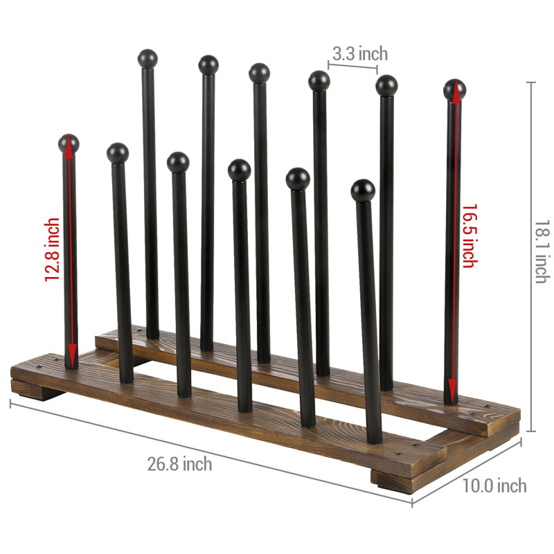 17 Stories 6 Pair Metal Freestanding Boot Rack & Reviews | Wayfair