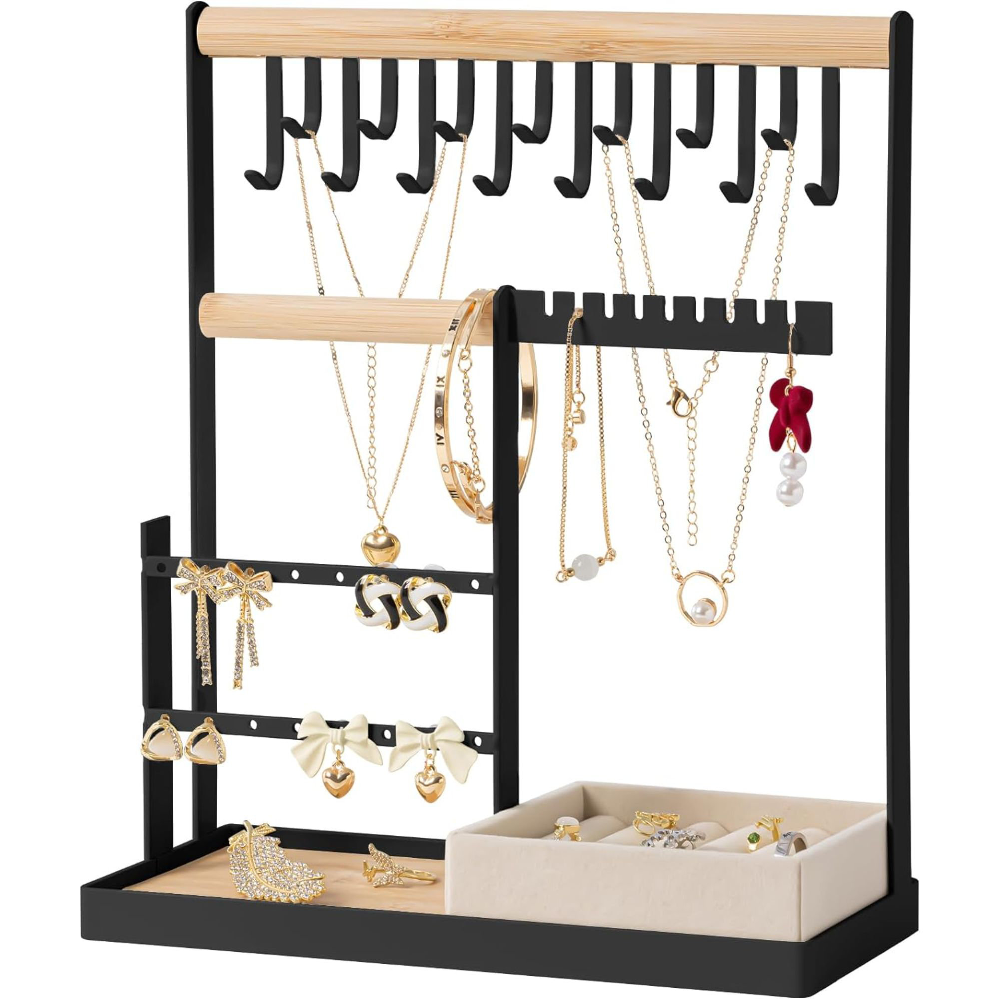 17 Stories Metal Jewelry Stand + | Wayfair