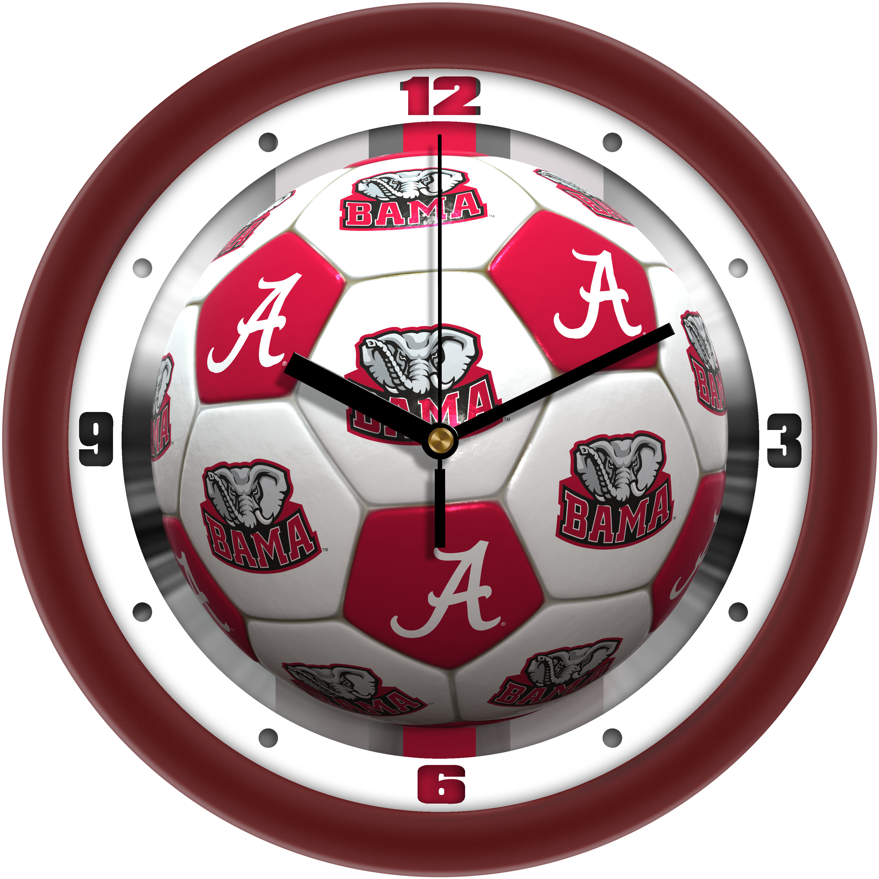 Sun Time Alabama Crimson Tide Soccer Wall Clock | Wayfair
