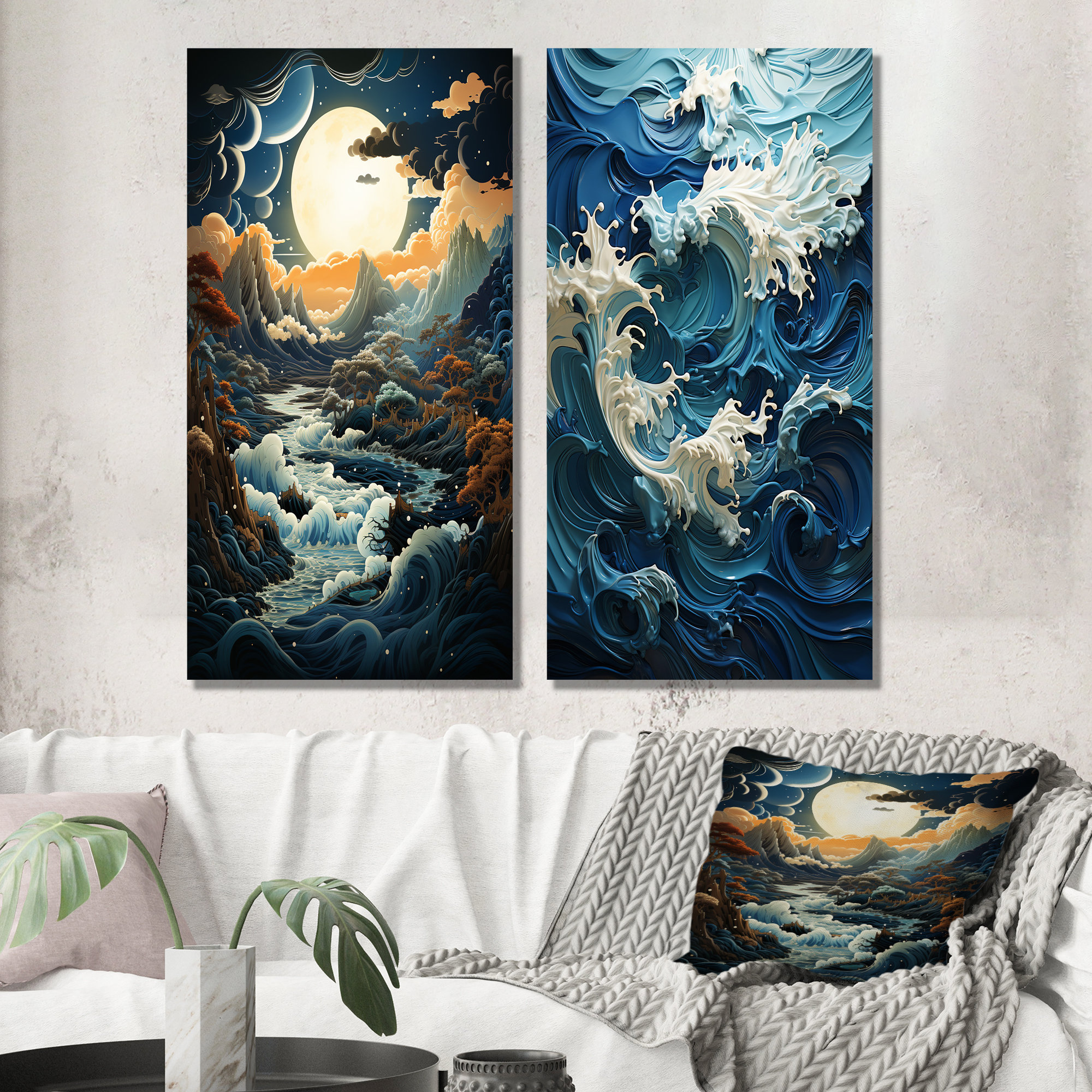 Beachcrest Home™ Fantasy Oceanic Dreamscape - Ocean Canvas Art Print ...