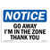 SignMission Go Away I'm in the Zone Thank You Sign | Wayfair