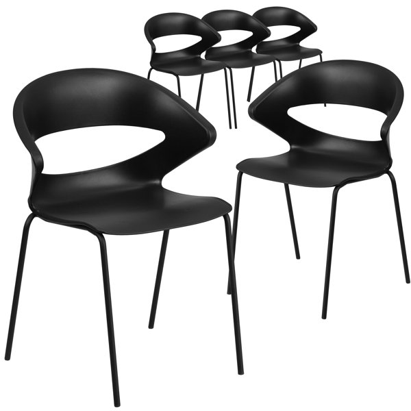 Inbox Zero Oliverson 440 lb. Capacity Café Style Stack Chair with ...