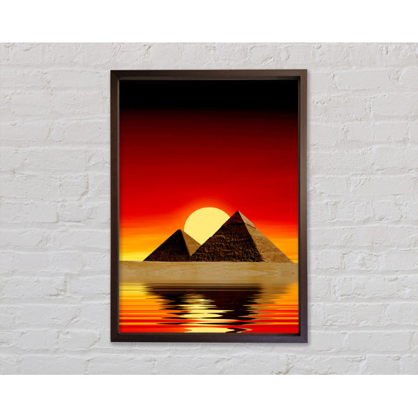 Bright Star Egyptian Pyramid Reflections - Single Picture Frame Art ...