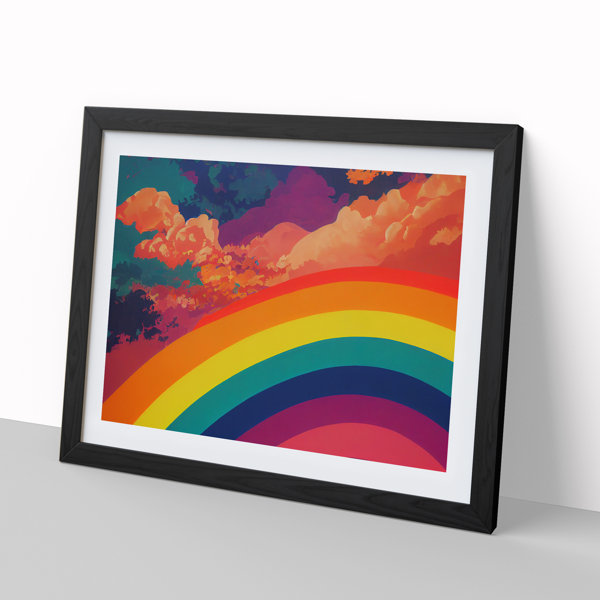 Metro Lane Pop Rainbow Vol.3 Abstract - Single Picture Frame Print ...