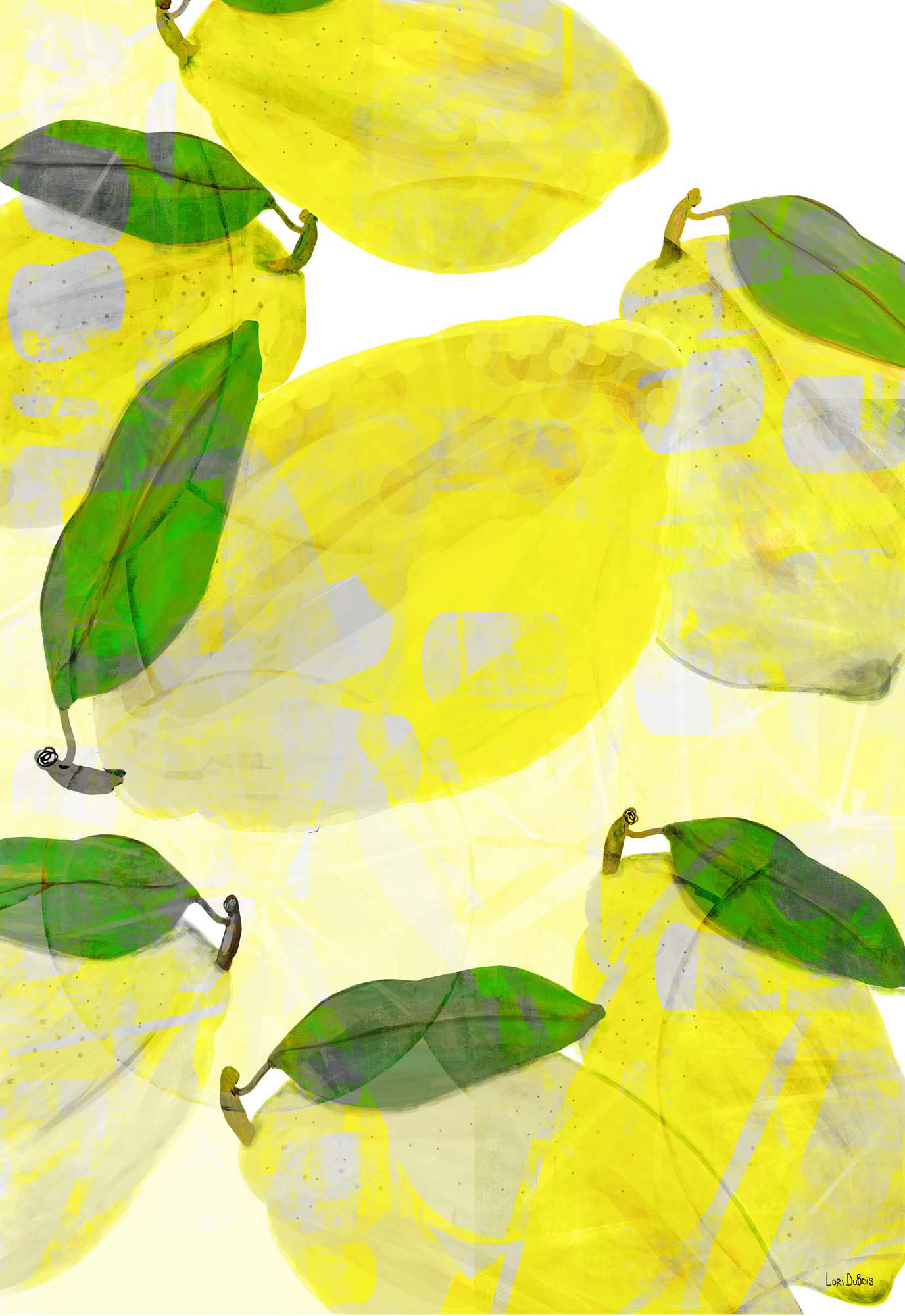 Yoffi Iced Lemon II by Lori Dubois - Wrapped Canvas Print | Wayfair