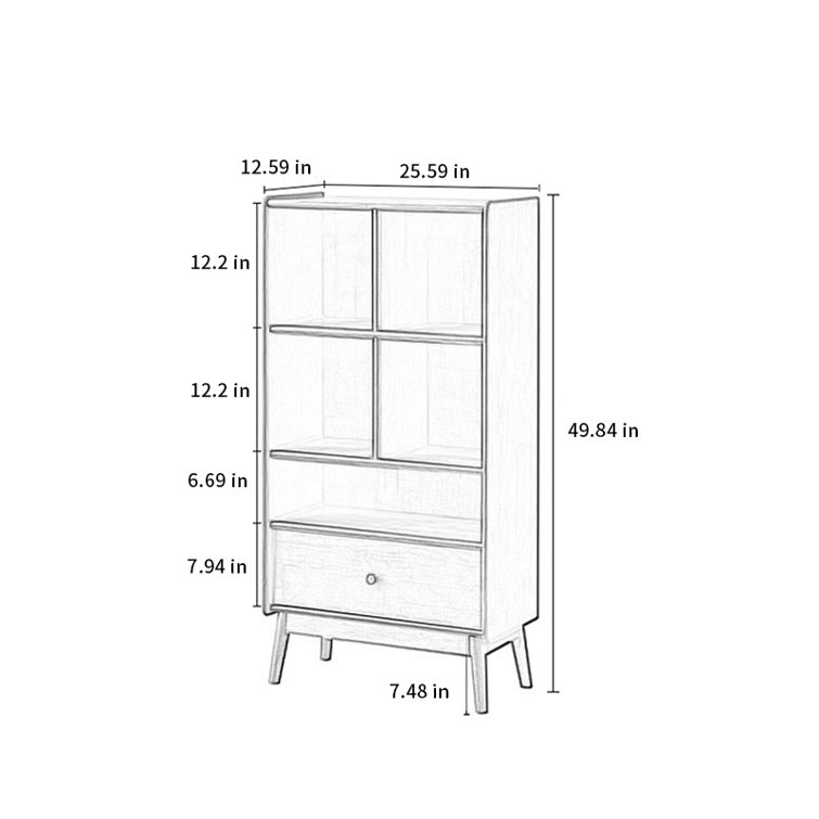 Corrigan Studio® Mashika Bookcase | Wayfair