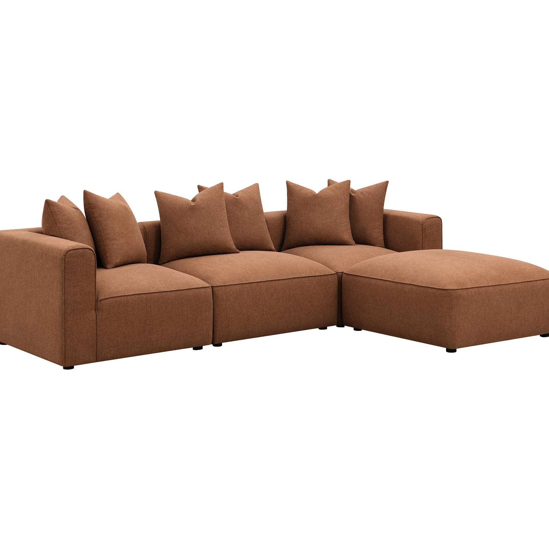 Hokku Designs Elegant Sectional Corner Unit With Matching Pillows, 27 ...