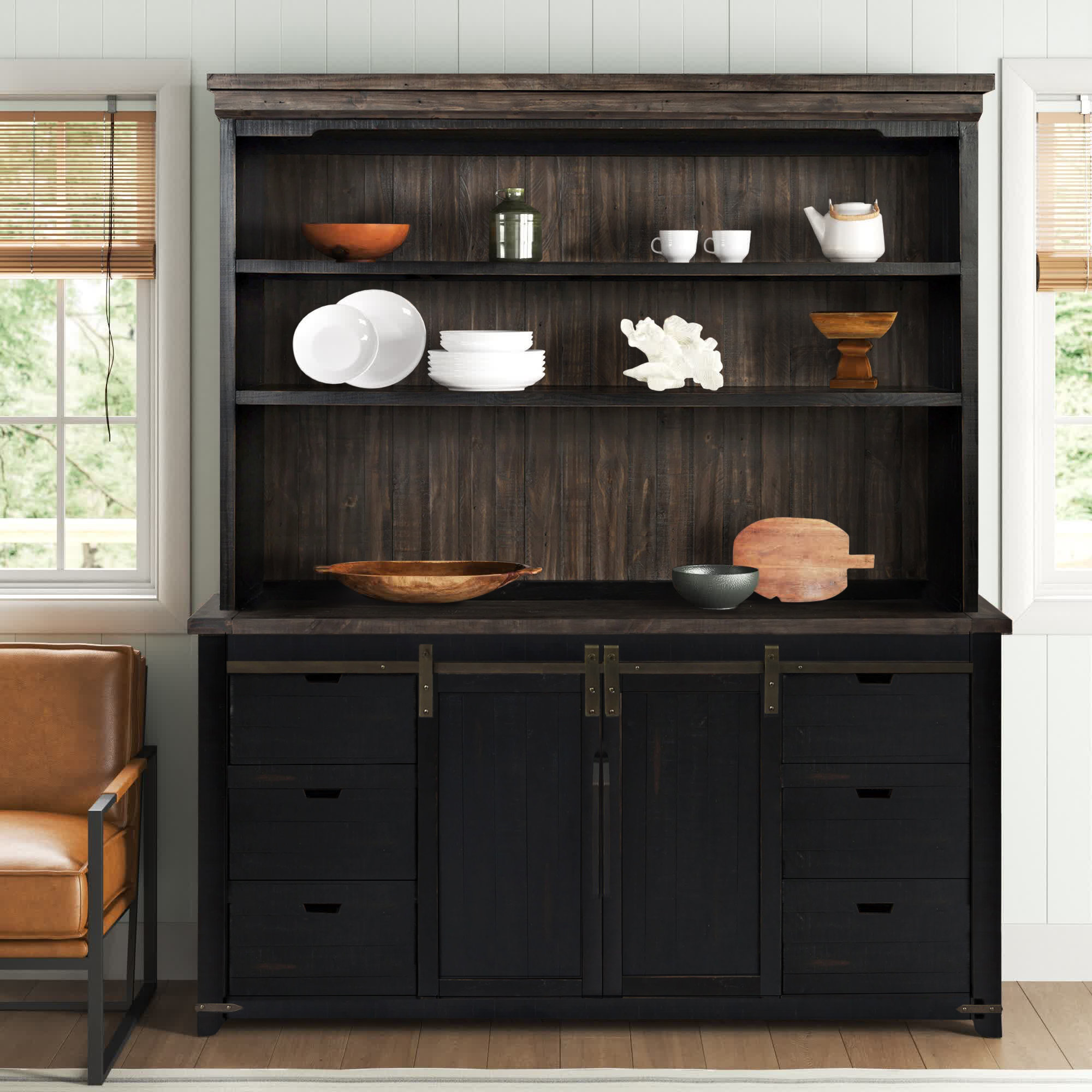 Laurel Foundry Modern Farmhouse® Hebden Dining Hutch & Reviews | Wayfair